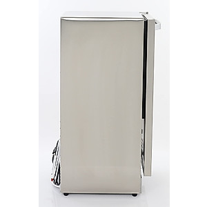 Maxx Ice MIM25CO, Shallow Depth Outdoor Built-in Undercounter Ice Maker, 25 lbs, in Stainless Steel