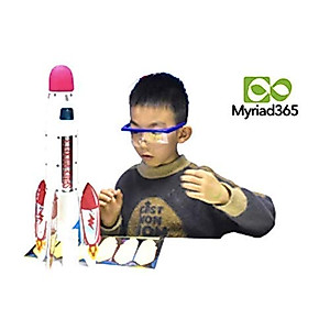 Rocket Science Kit for Kids - STEM Toys by Myriad365 | Kids Rocket Kit for Boys Girls | Science Experiments for Kids | Best Toys for 8 Year Old Boys | Gift for Boys | Rocket Launcher for Kids