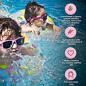 TRISWIM KIDS Scented Body Wash After-Swimmer Skincare, Chlorine Removal, Soothes and Moisturizes Skin, Relieves Symptoms Eczema & Dry Skin