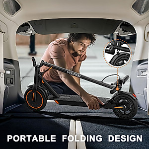 VOLPAM Electric Scooter, Powerful 350W/500W Motor, Max 12/19/28Miles Long Range, Top Speed 16/19/21 MPH, 8.5" /10'' Tires, E Scooter for Adults (8.5''-12Miles-350W)