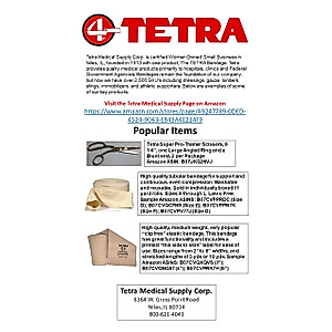 Tetra Elastic Bandage Velclose Single Clip Free Closure 6" x 5Yd (Stretched Length) Latex-Free, 10 per Box