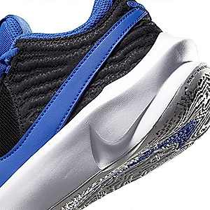 Nike Kid's Team Hustle D10 GS Basketball Shoe, Black/Game Royal-photon Dust, 7 Big Kid
