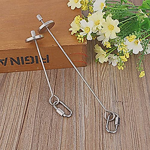 Mipcase Parakeets Feeding Metal Cockatiels Finches Food for Parrot Tray Foraging Vegetable Treat Cages Fork Stick Device Toy Meat Bird Feeder Feeders Fruit S Stainless Cage Steel