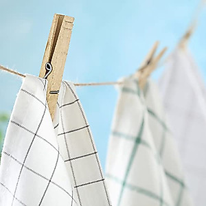 Clorox Wood Clothespins with Spring - Value Pack of 50 Clips, Rust Resistant with Heavy-Duty Coil for Line Drying Laundry, Chip Bags, and Crafts