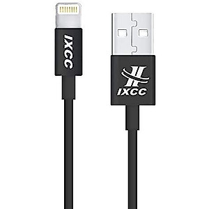 iXCC MFi Lightning Cable 10ft, iPhone Charger, for iPhone X, 8, 8 Plus, 7, 7 Plus, 6s, 6s Plus, 6, 6 Plus, SE 5s 5c 5, iPad Air 2 Pro, iPad Mini 2 3 4, iPad 4th Gen (Black)