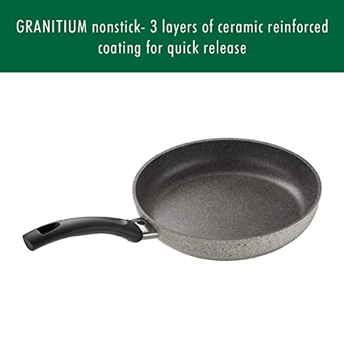 BALLARINI PARMA by HENCKELS 2-pc Nonstick Pot and Pan Set, Made in Italy, Set includes 10-inch and 12-inch fry pan