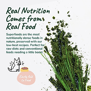 kin+kind Organic Multivitamin for Dogs&Cats - Vitamins and Supplements for Healthy Skin+Coat - Natural Formula with Wheatgrass, Kelp, Flax Seed, Seaweed and Coconut - Small 4 oz - Made in USA