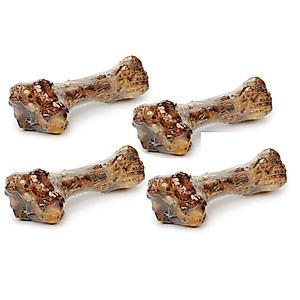 MPP All Natural Buffalo Shoulder 12 Inch Big Dog Bones Meaty Dental Chew Health (3 Bones)