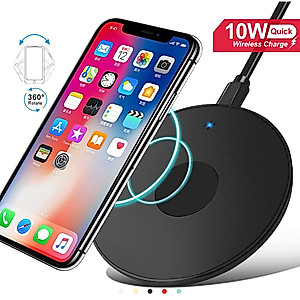 UrbanX OptiPad Fast Wireless Charger Pad for Motorola Droid Turbo 2 / ThinkPhone/Defy 2 / Edge+ 5G UW (2022) / X30 Pro/Edge 30 Pro/Edge (2022) / Edge 30 Ultra / 10W Fast-Charging Soft Touch Top