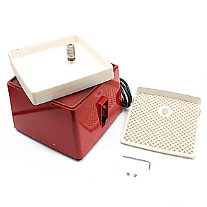 Cutycaty Portable Stained Glass Grinder, Industrial Mini Color Grinder Diamond Glass Grinding Tools, DIY 4200RPM Power Glass Desktop Glass Corner Grinding Tool 110V with Grinding Wheel