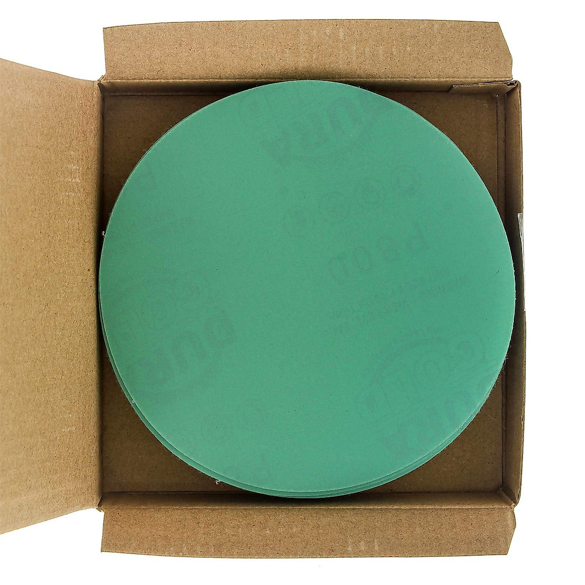 Dura-Gold Premium 5" Green Film Sanding Discs - 800 Grit (Box of 50) - Hook & Loop Backing Sandpaper Discs for DA Sanders, Finishing Extra Fine Cut Abrasive - Sand Automotive Paint, Woodworking Wood