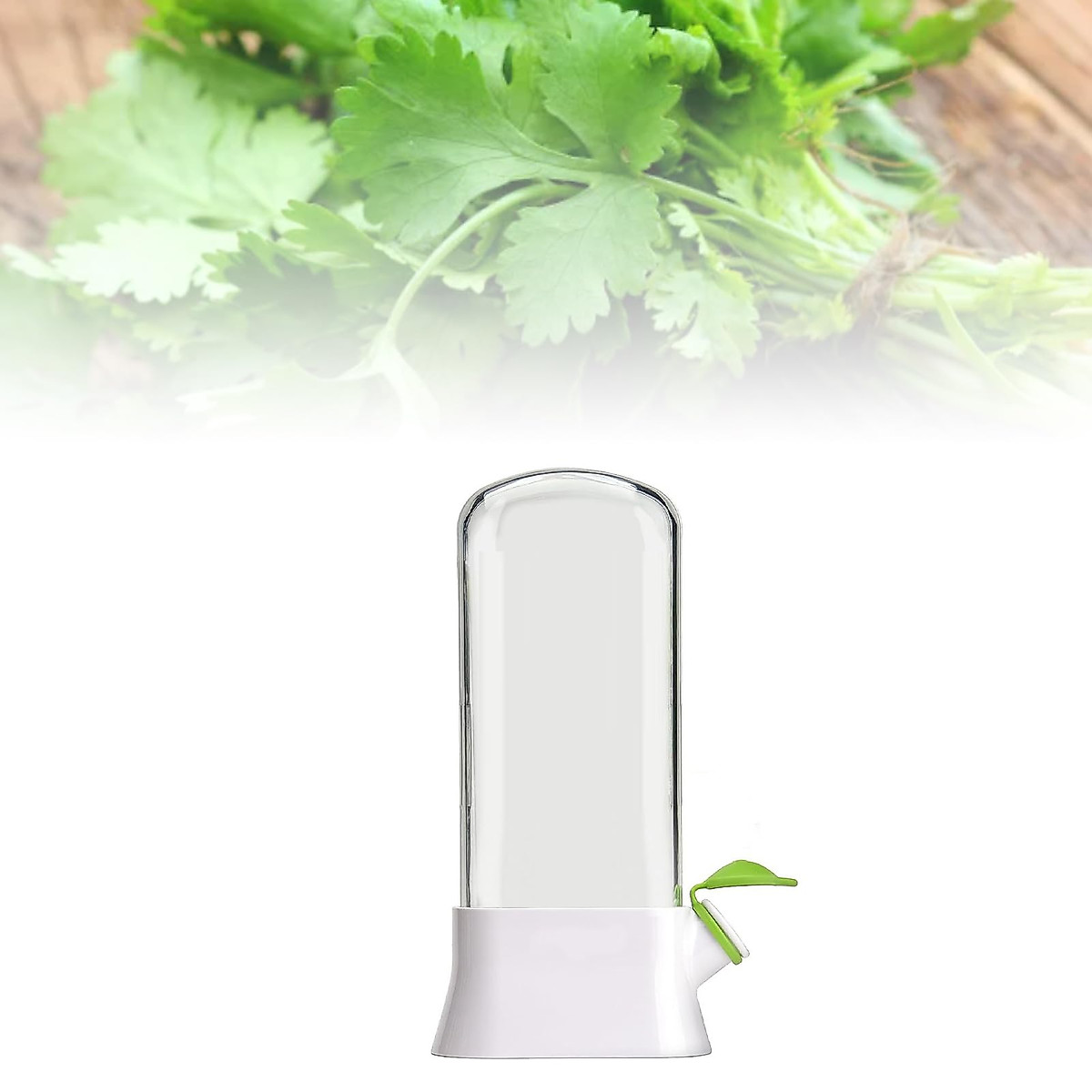 TBEOEN Keeper for Refrigerator,Fresh Keeper,Herb Saver Pod Container,Plastic Saver Pod, Cilantro Storage Container for Mint Parsley Asparagus