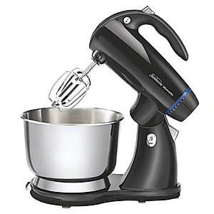Sunbeam 2594 350-Watt MixMaster Stand Mixer with Dough Hooks and Beaters, Black