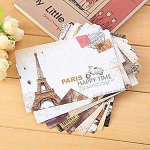 Halloluck 90 Pcs Vintage Retro Old Travel Postcards for Worth Collecting, Collectable Vintage Postcards, 9 Different Designs