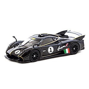 Pagani Huayra R #1 Nero Oro Black Global64 Series 1/64 Diecast Model Car by Tarmac Works T64G-TL035-BK