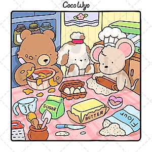 Cozy Friends: Coloring Book for Adults and Teens Featuring Super Cute Animal Characters with Easy and Simple Designs for Relaxation