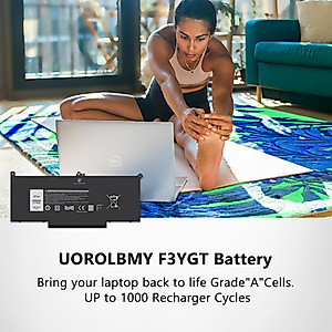 7480 F3YGT 2X39G 60WH Laptop Battery for Dell Latitude 12 7000 7280 7290 13 7000 7380 7390 P29S002 14 7000 7480 7490 E7280 E7480 E7490 E7290 E7380 Battery fits Dell 453-BBCF 451-BBYE KG7VF DM3WC DM6WC