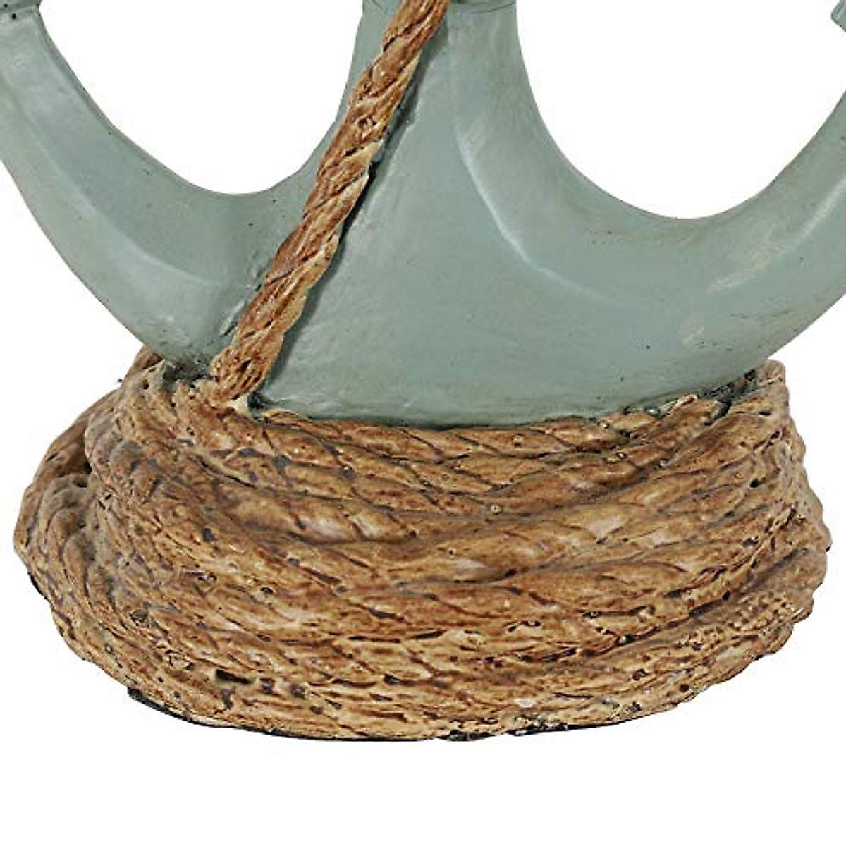 Decor Therapy Saylor Anchor Accent Lamp, Antique Iced Blue