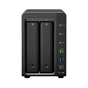 Synology DiskStation DS718+ NAS Server for Business with Intel Celeron CPU, 6GB Memory, 4TB HDD Storage, DSM Operating System