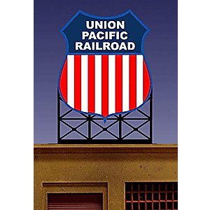 88-1801 Lg Union Pacific Animated neon Billboard by Miller Signs