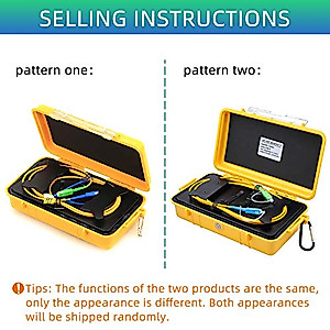 Fiber Optic Cable Test Tool OTDR Launch Cable Box 1km SC/UPC-SC/APC,SC/UPC-FC/UPC,FC/UPC-FC/UPC SM OTDR Dead Zone Eliminator 1310/1550nm (SC/UPC-SC/APC)
