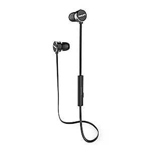 Philips Audio Bluetooth in Ear Headphones UN102BK/00 Wireless in Ears (Bluetooth, 6mm Driver, Fast Charging, Noise Isolation) Black