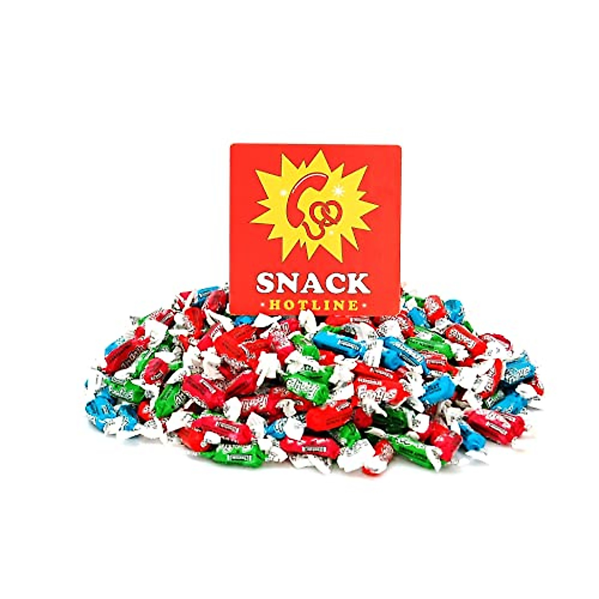 Tootsie Roll Frooties Famous 4 Flavors Variety Bag - Blue Raspberry-Fruit Punch-Green Apple-Strawberry - 28oz - 1.75Lbs of Bulk Candy Individually Wrapped Taffy - Snack Hotline