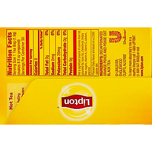 Lipton Black Tea Bags, Decaffeinated, 50 ct