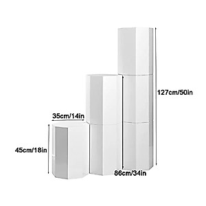 GUAAJA Zapatero Creative Round Shoe Rack 360° Rotating Shoe Cabinet Narrow Shoes Shelf Organizer Metal Shoe Storage for Entryway Hallway Shoe Organizer