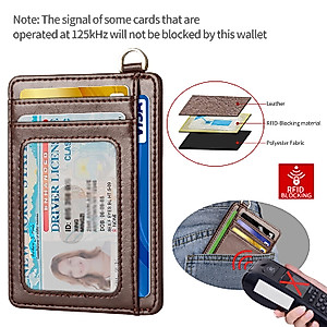 EcoVision Slim Minimalist Front Pocket Wallet, RFID Blocking Credit Card Holder Wallet with Detachable D-Shackle for Men Women