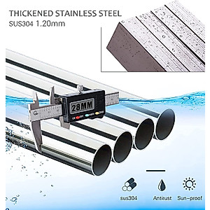 AZHZOLSK Clothes Drying Racks Outdoor, Updated Version,Stainless Steel Laundry Drying Rack for Indoor Outdoor and The Balcony,Length Adjustable Saves Space,with Windproof Hooks