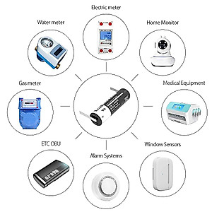 EEMB 4Pack ER14505 AA 3.6V Lithium Battery with FT Solder Tabs Li-SOCL₂ Non-Rechargeable Battery SB-AA11 LS14500 TL-5903 SL-360 S7-400 ER14500 for Chip Board/Sensor/Backup Power Supply/PLC Battery