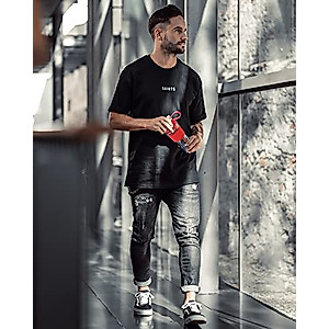 Cocinare 1100W Portable Blender, Personal Blender for Shakes and Smoothies, 6 Titanium Blades, 16 Oz To-Go Sports Bottle, 500+ Online Recipes, for Kitchen, Frozen Fruit, Ice, Nut (Red)