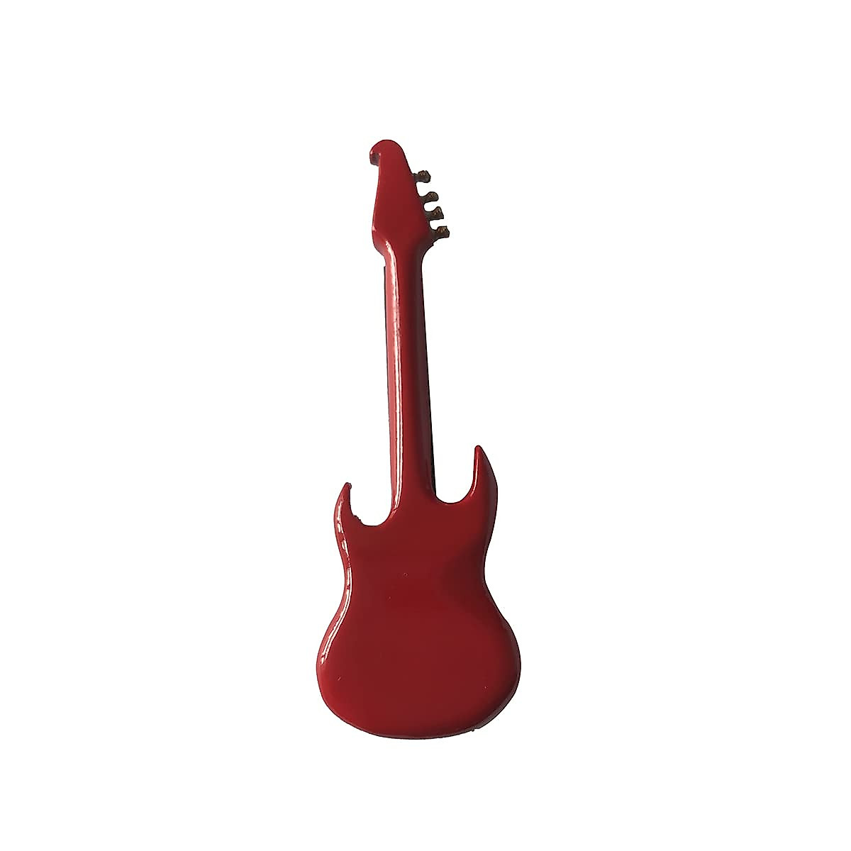 ALANO 8cm red bass Guitar Ornament Mini Electric Guitar Model Musical Ornaments（GE23R-8）