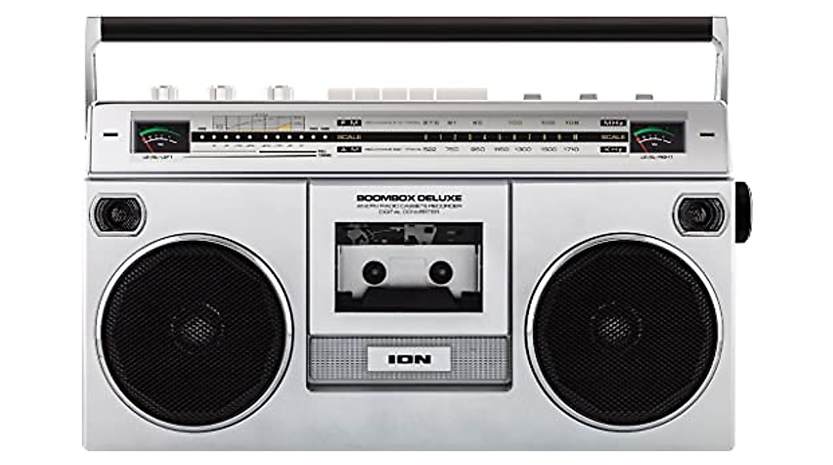 ION Audio Boombox Deluxe Stereo Bluetooth Radio & Cassette Player