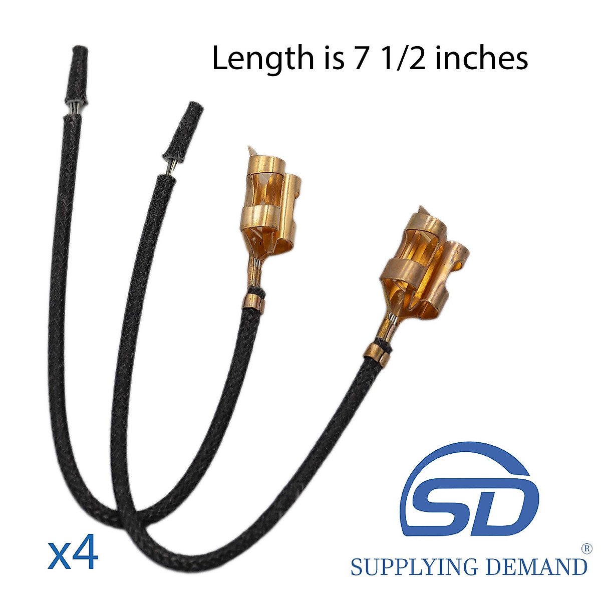 Supplying Demand 330031 5303935058 4 Pack Electric Range Top Burner Receptacle and Wire Replacement Kit