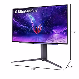 LG 27" Ultragear™ OLED QHD Gaming Monitor with 240Hz .03ms GtG & nVIDIA® G-SYNC® Compatible,Black