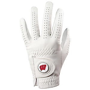 LinksWalker Wisconsin Badgers- Cabretta Leather Golf Glove - M