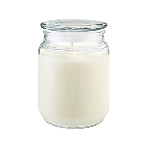 Candle-lite Scented Candles, Saltwater Lotus Fragrance, One 18 oz. Single-Wick Aromatherapy Candle with 110 Hours of Burn Time, White Color