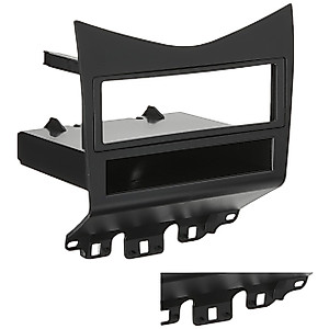 Scosche HA1573B Compatible with 2003-07 Honda Accord DIN w/Pocket Dash Kit Black; Lower Dash Kit Black