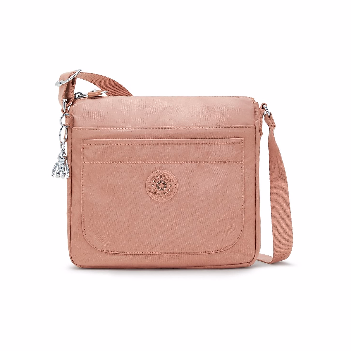 Kipling Women's Sebastian Crossbody Bag, Super Light, Durable Messenger Bag, Shoulder Bag, Warm Rose, 9''L x 8.75''H x 1''D