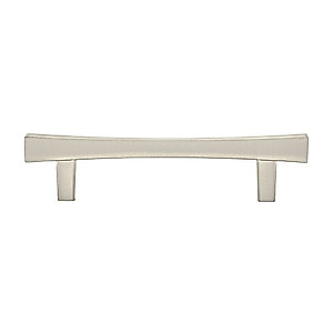 Richelieu Hardware BP722796195 Westmount Collection 3 3/4-inch (96 mm) Center-to-Center Brushed Nickel Transitional Rectangular Cabinet and Drawer Bar Pull Handle for Kitchen, Bathroom, and Furniture
