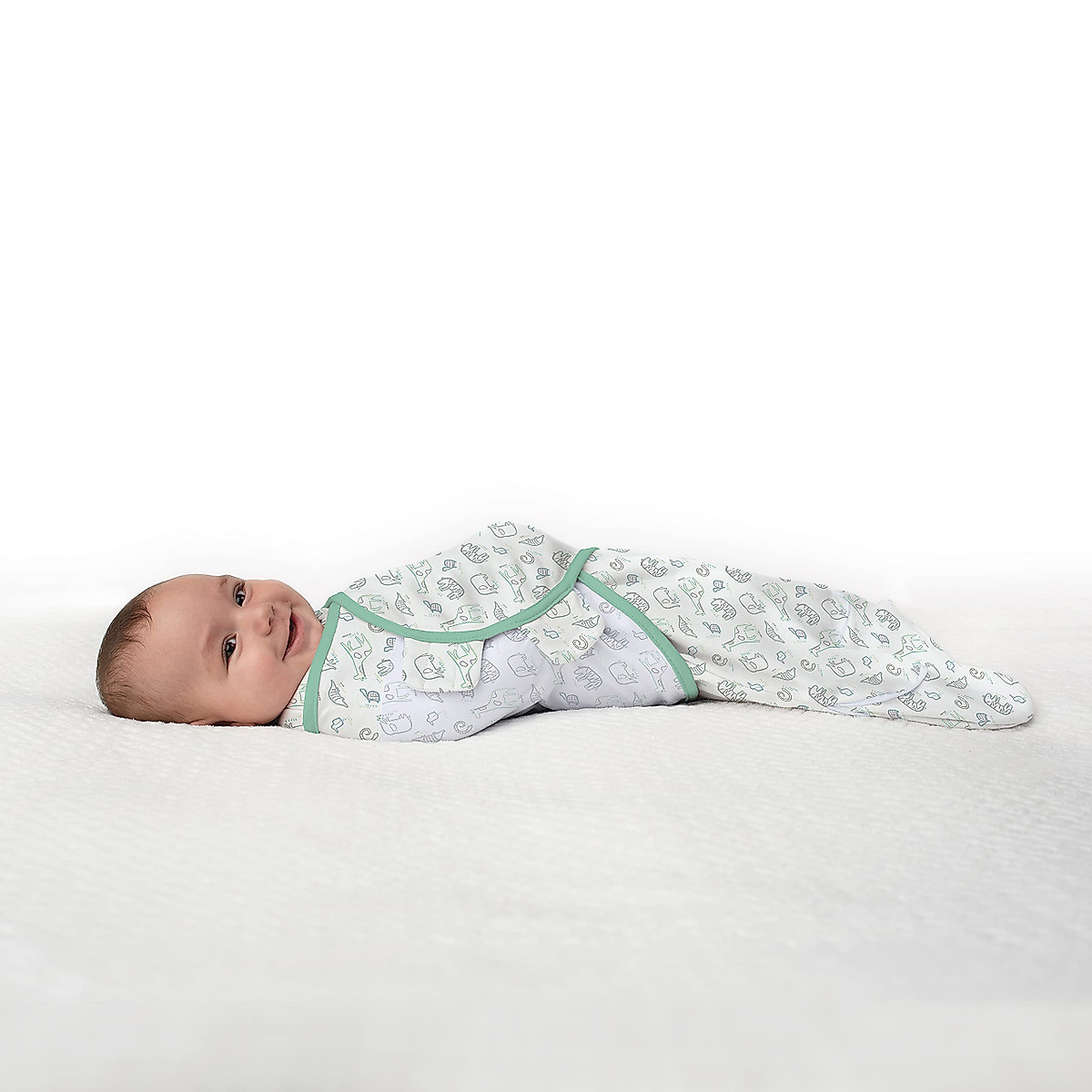 SwaddleMe® Room to Grow™ Swaddle – 0-6 Months, 1-Pack (Into The Wild) Baby Swaddle Wrap Grows with Baby, Transitioning to Arms Out Sleep to Safely Roll and Self-Soothe