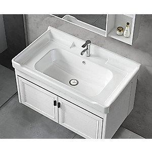 Bonsicoky 2Pcs Rubber Drain Stopper Fits 1-7/8 Inch to 2 Inch, Bathtub Drain Plug with Hanging Ring, Bathroom Sink Stopper for Kitchen and Bathroom, White