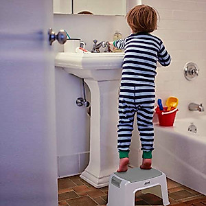 Child Step Stool for Boys & Girls, Toilet Training Step Stool for Kids - Jool Baby (Grey)