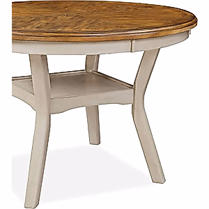 New Classic Furniture Mitchell 5-Piece Dining Set with 1 Table and 4 Chairs, Bisque/Brown