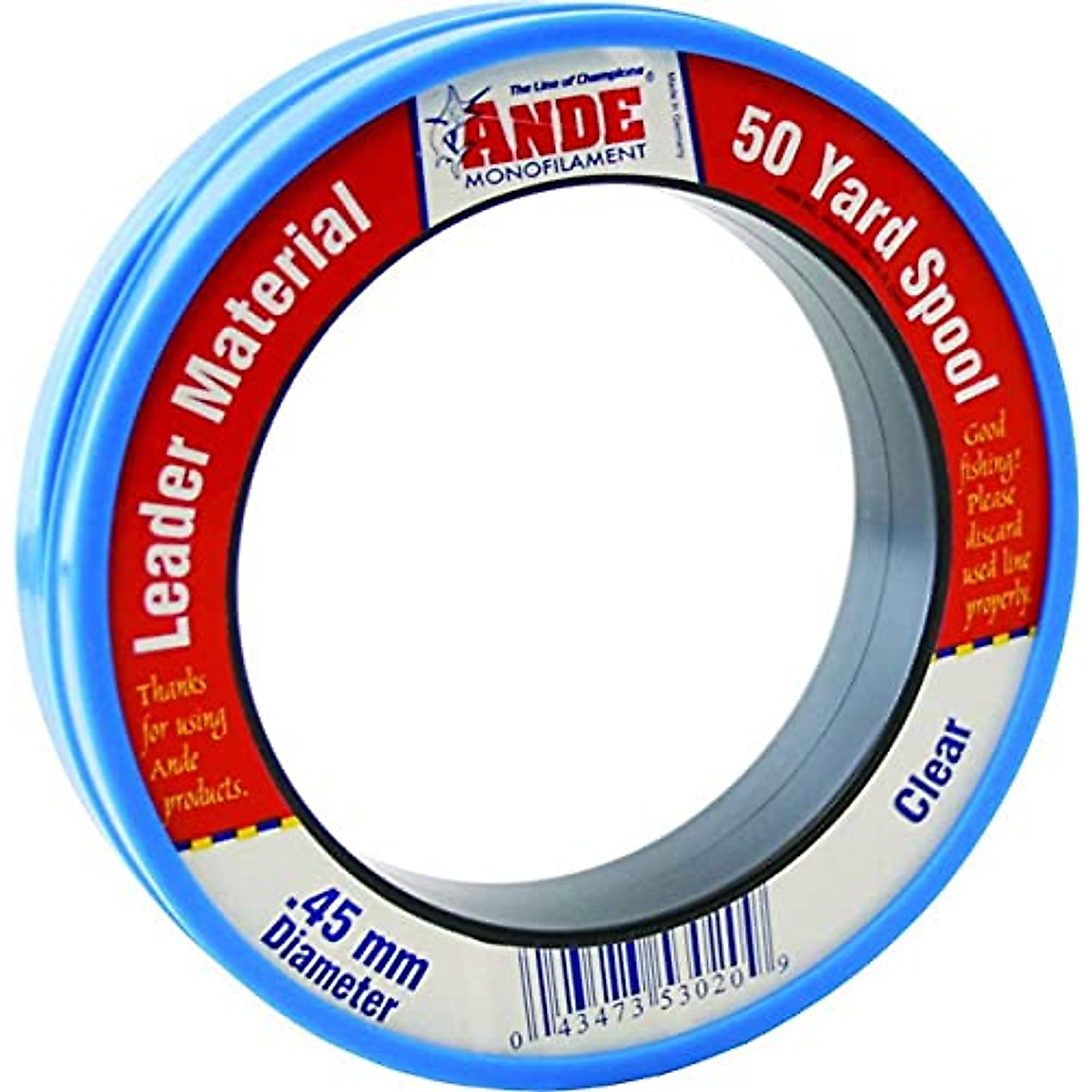 Ande FCW50-30 Clear Fluorocarbon Leader, 50-Yard, 30-Pound