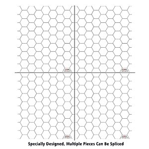 CZYY 1" Square Grid Game Mat and 1" Hex Grid Game Mat