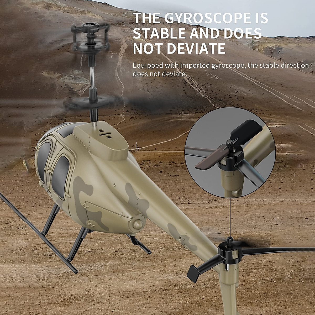 GoolRC RC Helicopter Remote Control Helicopter Toys for Boys 2.4GHz RC Drone Remote Control Plane Gyro Stabilization RC Airplane Altitude Hold Toy Gift for Boys Girls Adults 3 Batteries