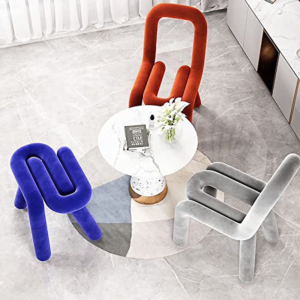 YUDIZWS Adult Highback Beanbag With Foot Stool/Perfect Chair For Gaming, Reading & Movie Watching/Lounger Large Bean Bag Chair